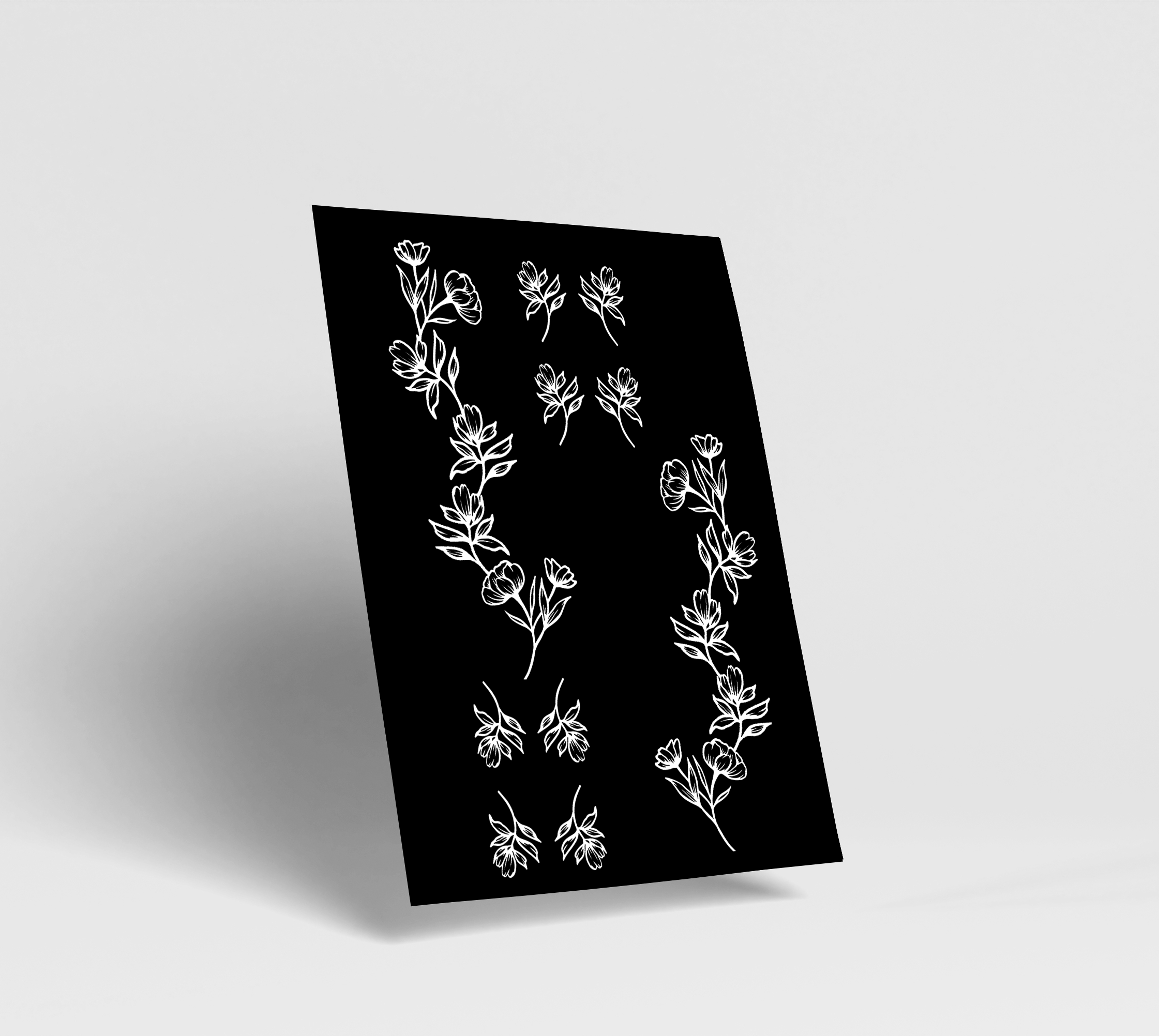 Floral 04 - Henna Sticker – Flora Design